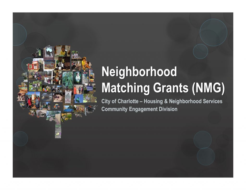 Neighborhood Matching Grants: Come and get the money