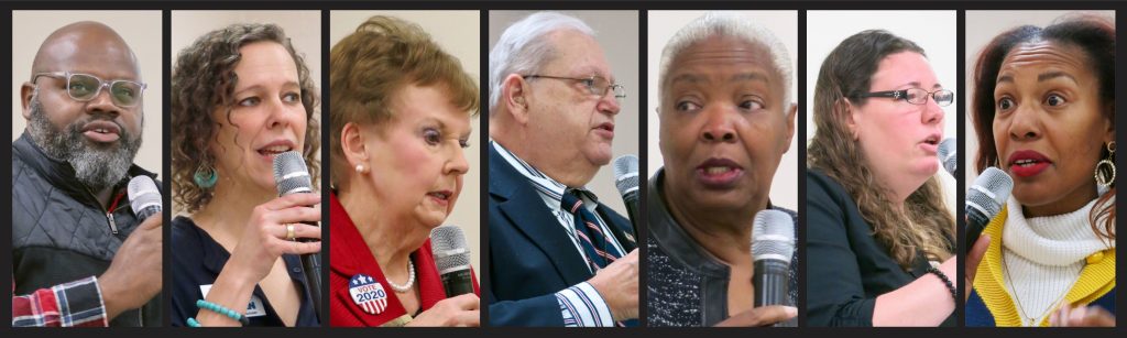 Candidates in March 3 at-large county commissioners contest