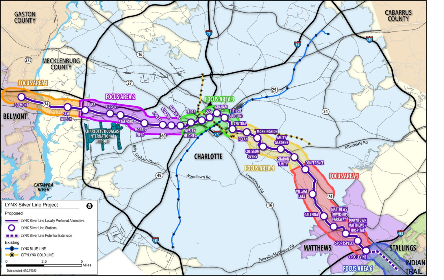 Silver Line corridor maps