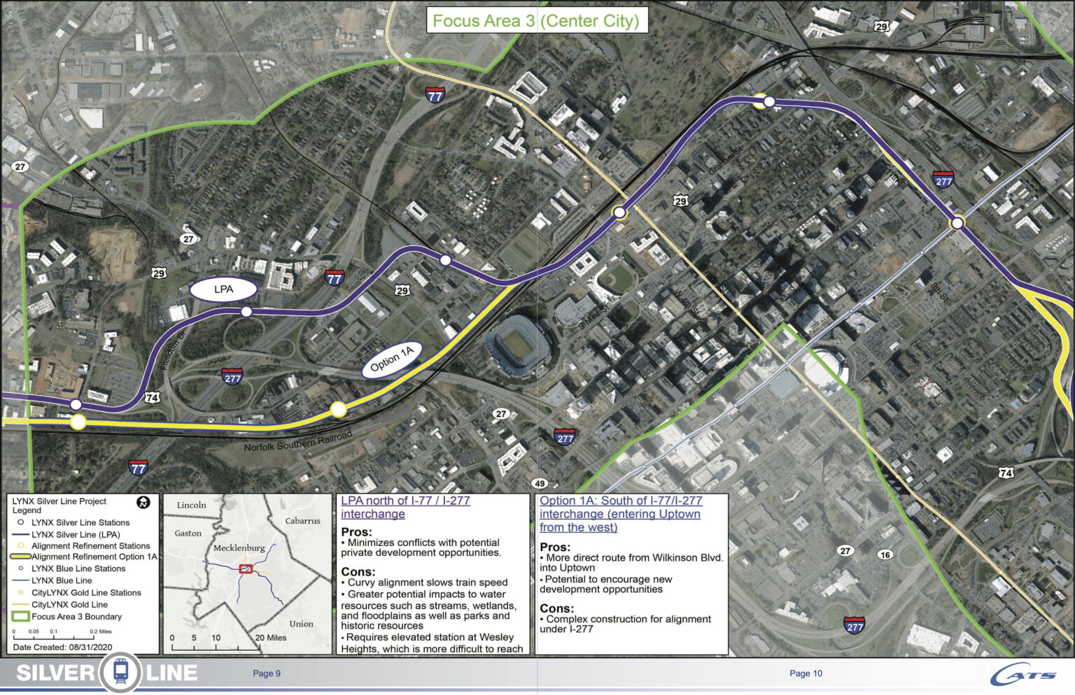 Silver Line corridor maps