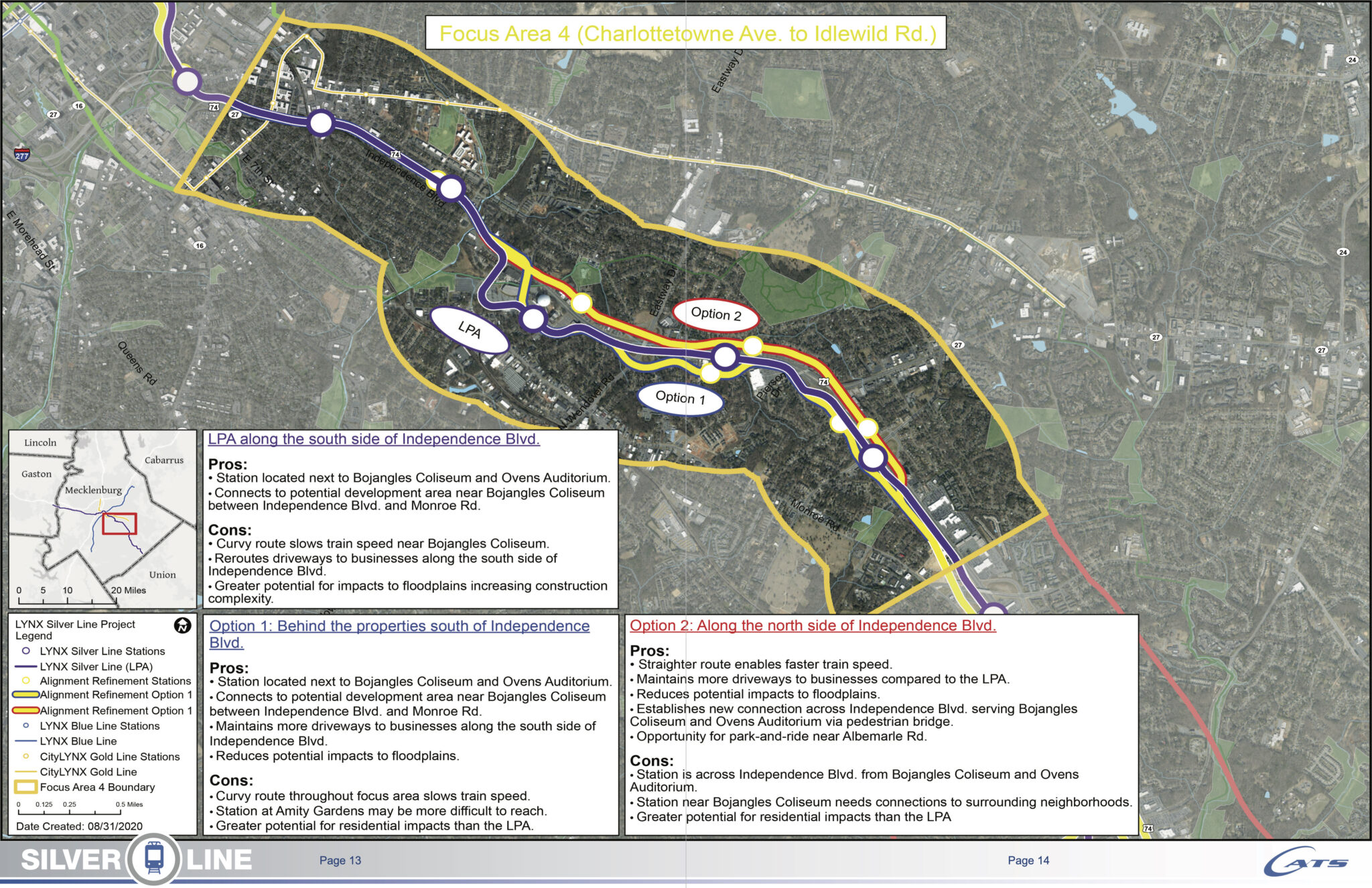 Silver Line corridor maps