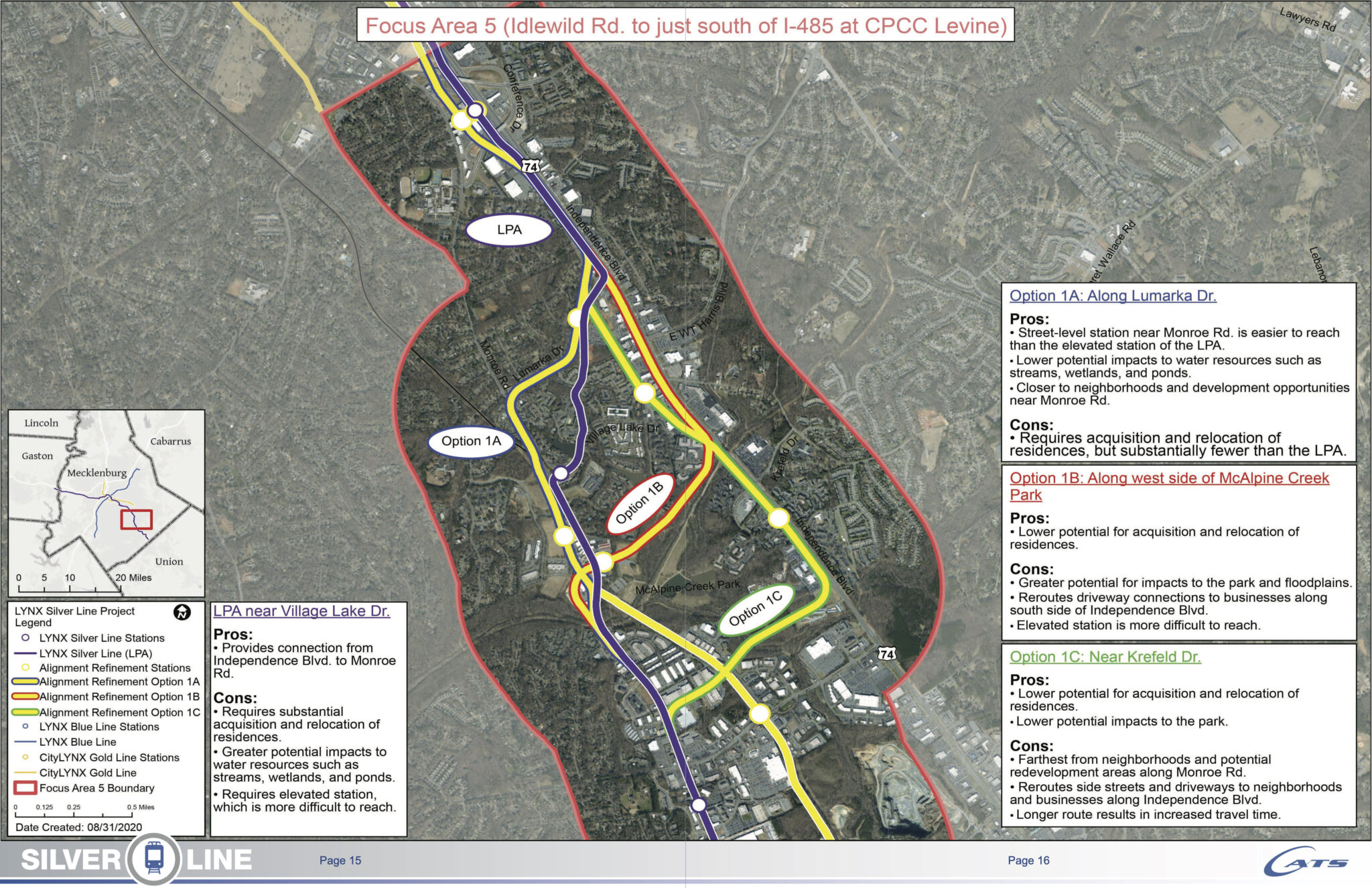 Silver Line corridor maps