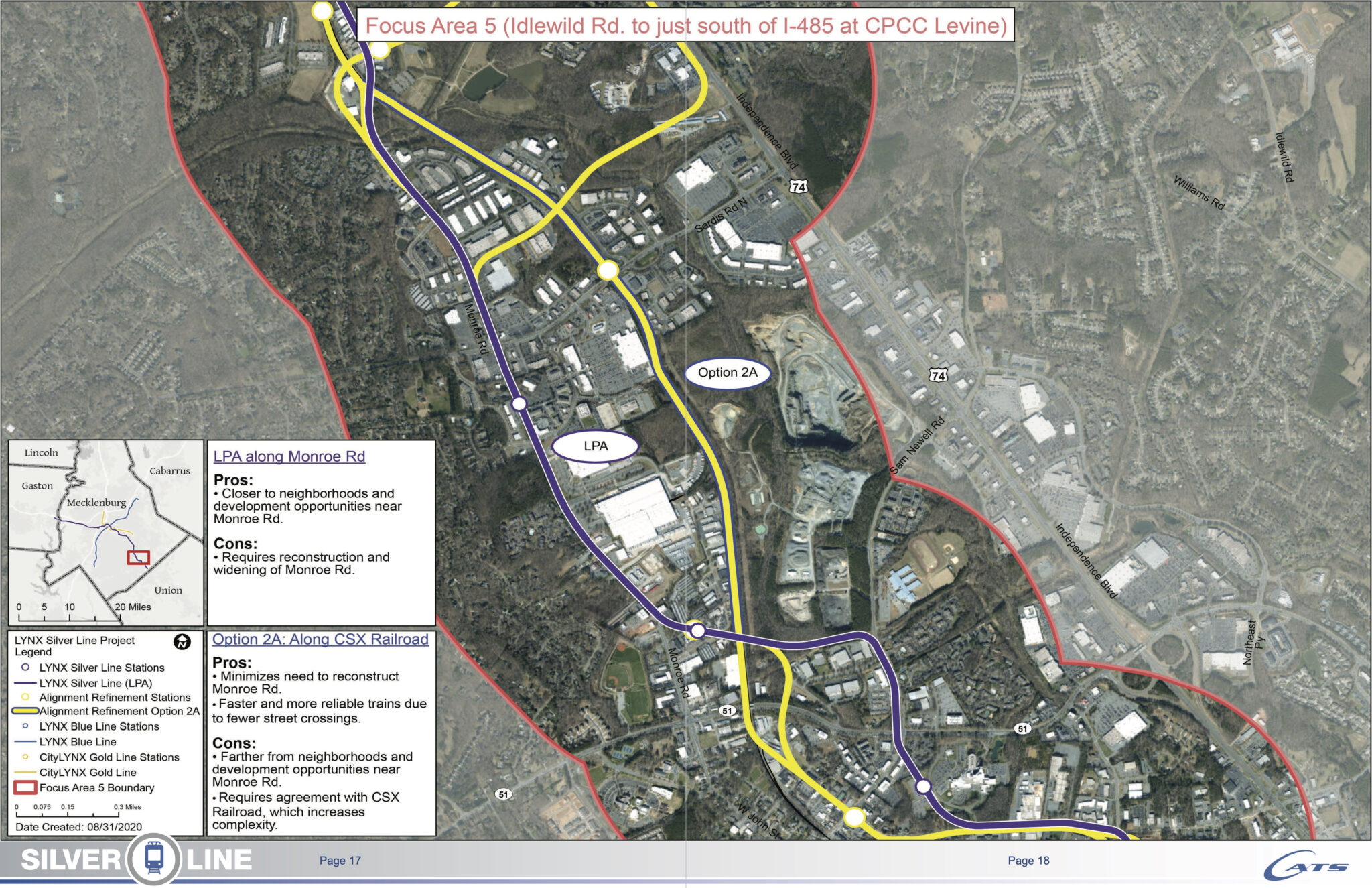 Silver Line corridor maps