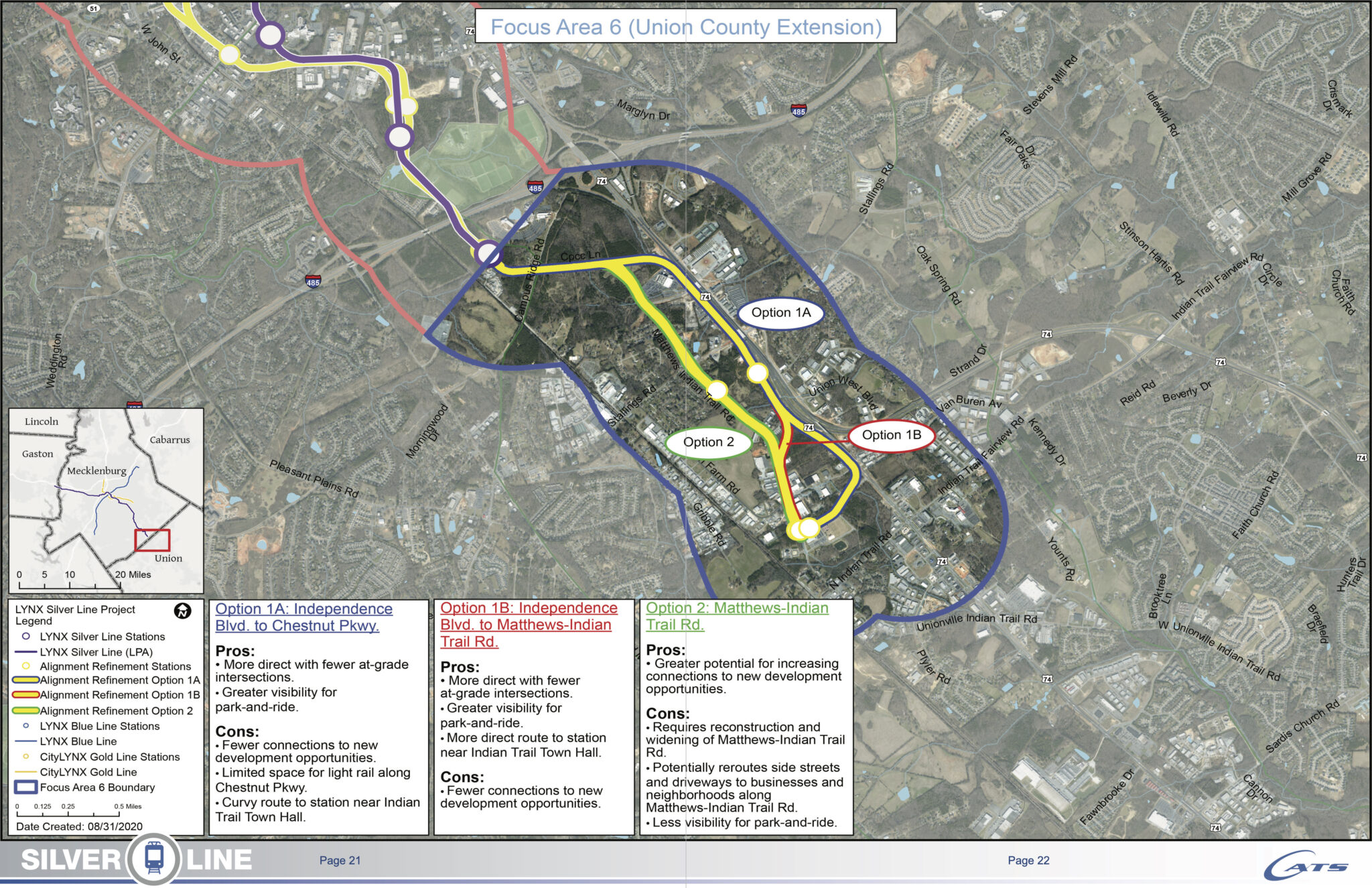Silver Line corridor maps