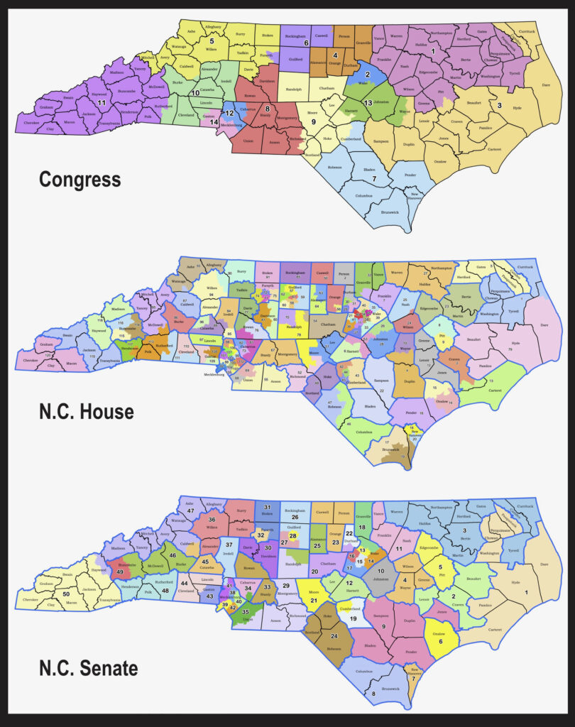 NC election maps in place; filing resumes